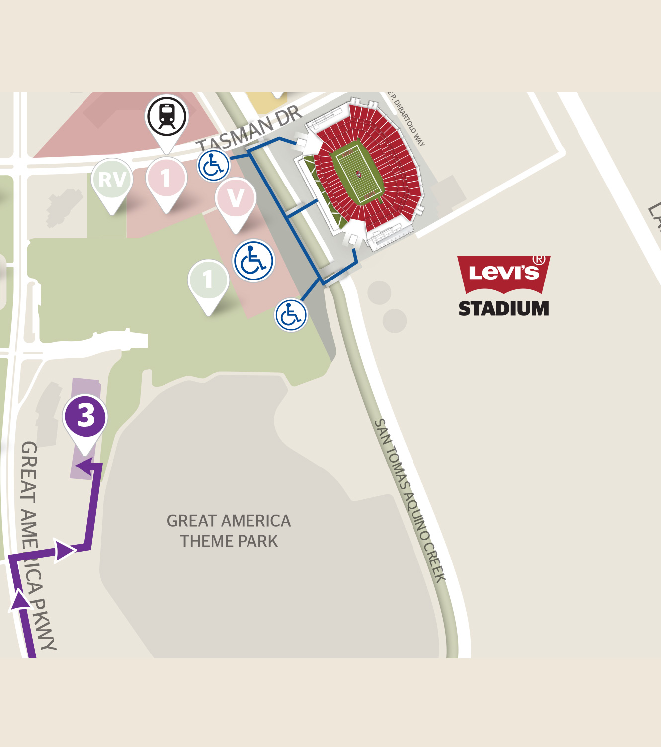 Parking Lot Maps - Levi's® Stadium